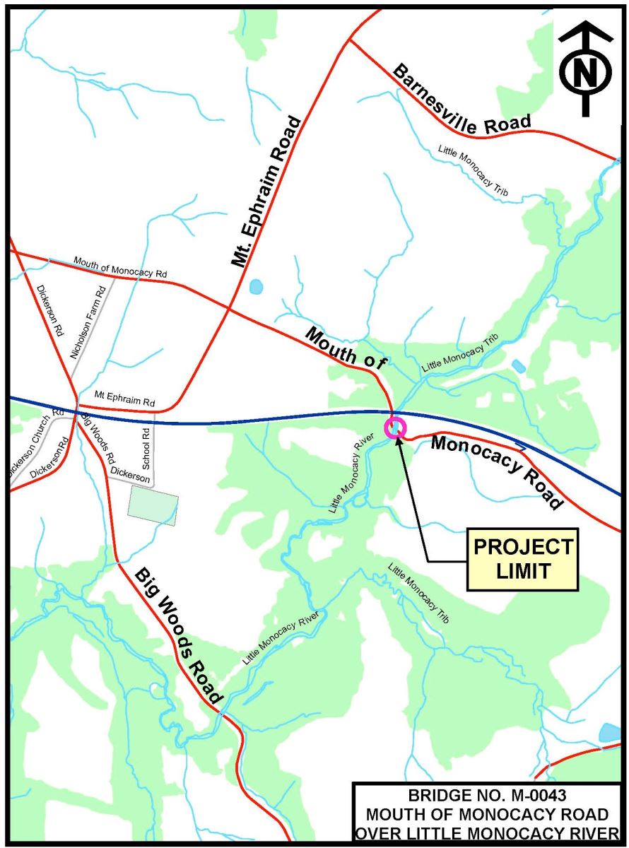 Mouth of Monocacy Road Bridge (M-0043) - Department of Transportation ...